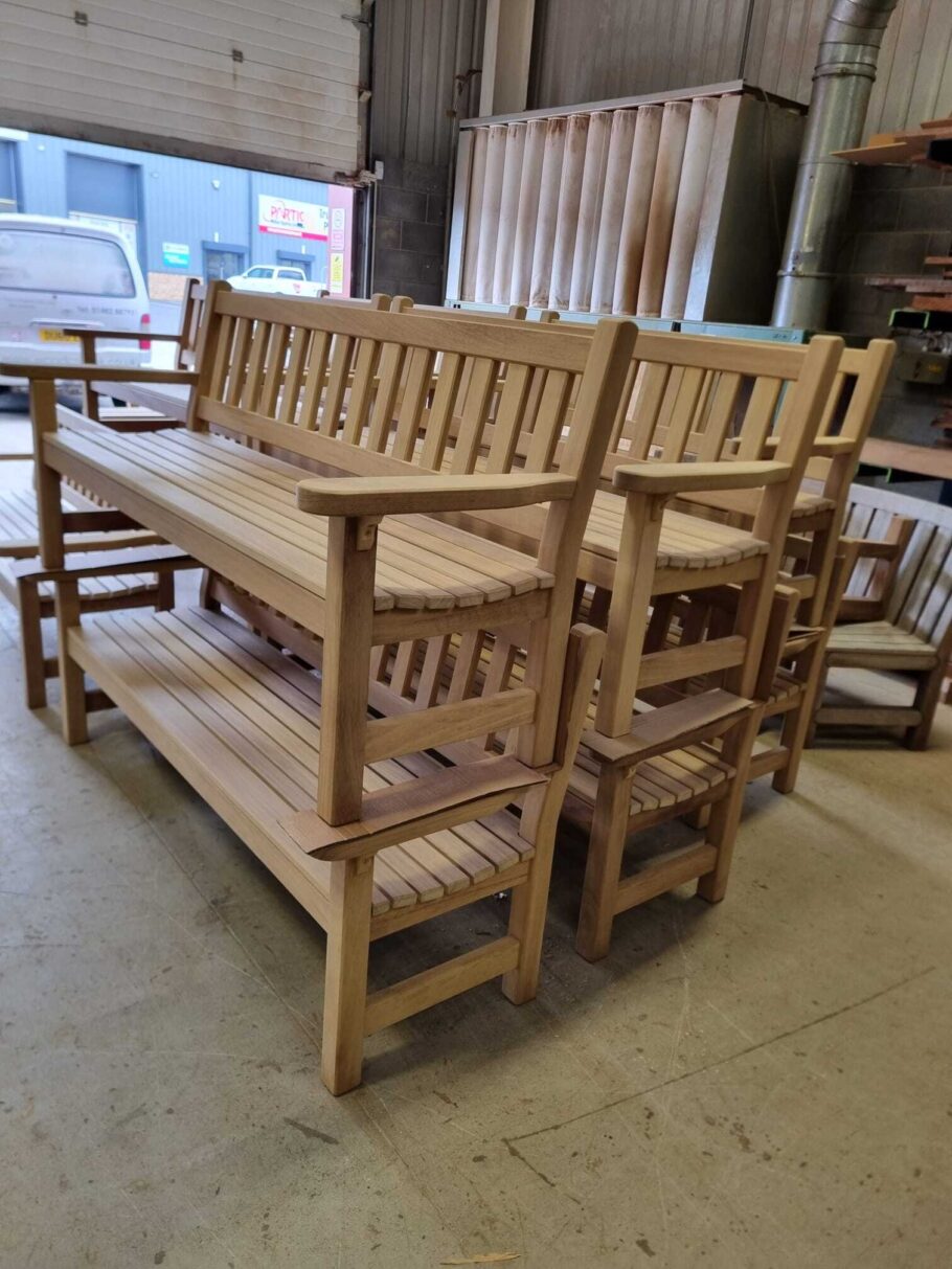 These York benches are heading for Alnwick Castle | Woodcraft UK