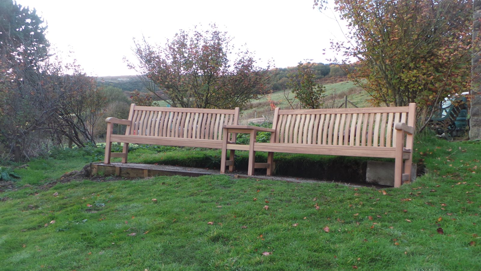 Bespoke companion bench and table for North Yorkshire | Woodcraft UK