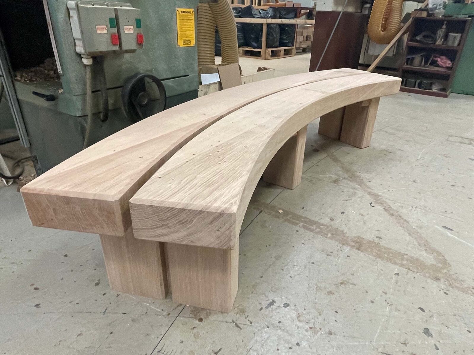 Introducing the new designer curved Tatton Park Bench | Woodcraft UK